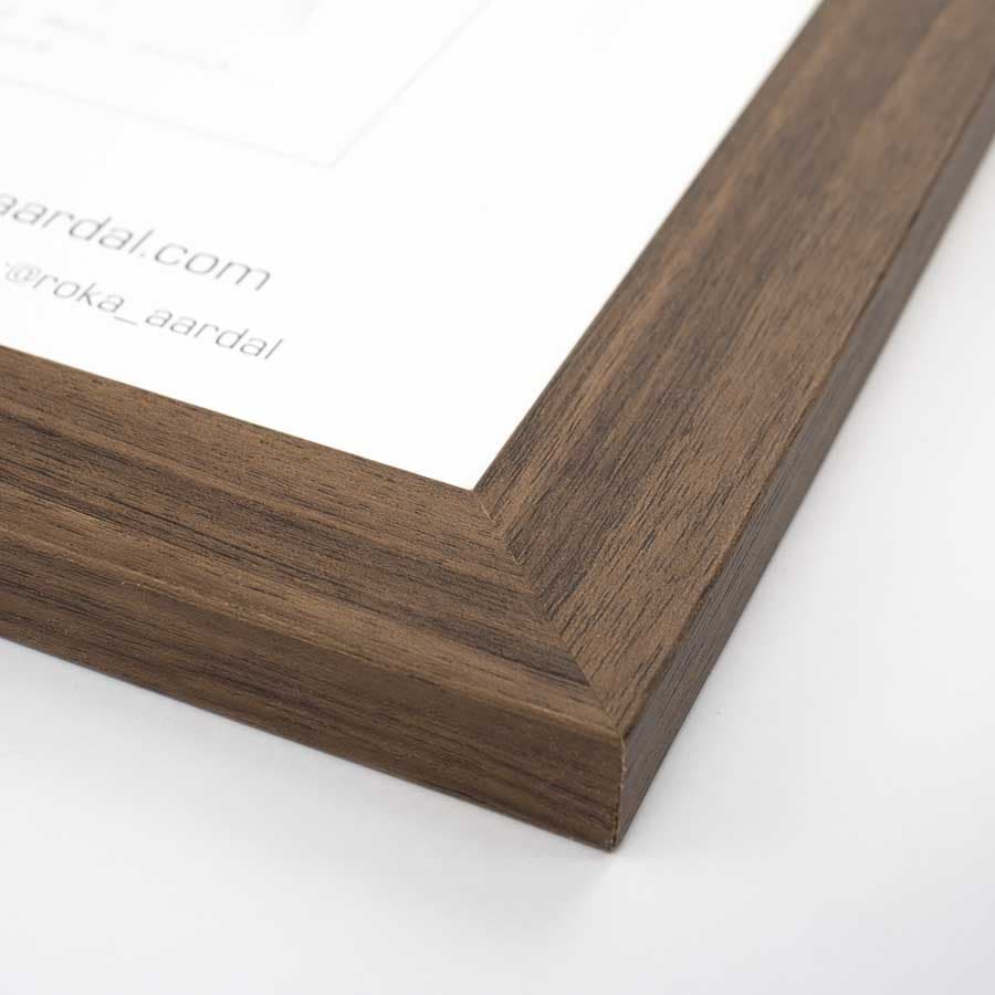 Bilderamme | Narvik Brun | Bred treramme | Elite Foto